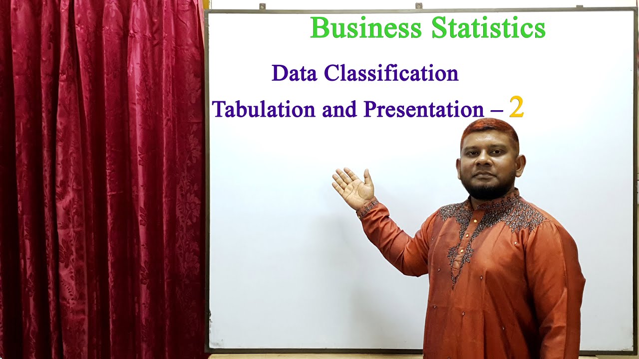 Data Classification, Tabulation and Presentation – 2 - YouTube