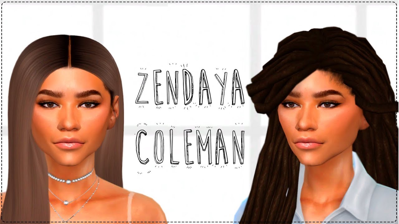 Zendaya Coleman // CAS: The Sims 4 • - YouTube