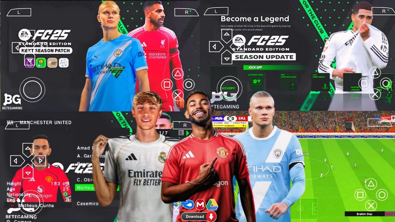 FIFA 2025 PPSSPP ORIGINAL OFFLINE DOWNLOAD| EA FC 25 PSP UPDATE FULL ...