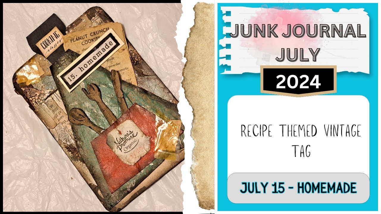 Junk Journal July | July 15: Homemade _Recipe Tag #junkjournaljuly ...