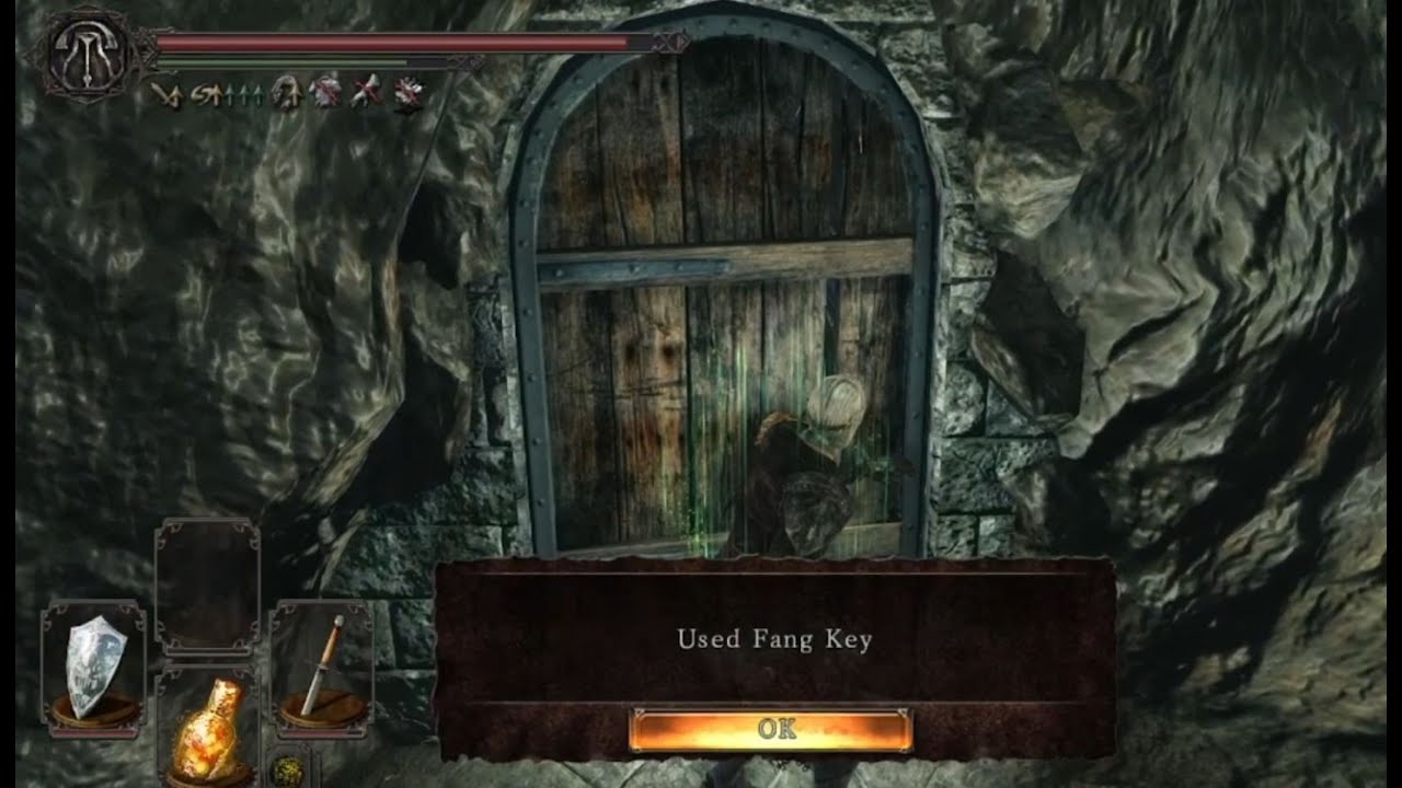 Dark Souls 2 - Where To Find And Use Fang Key - YouTube