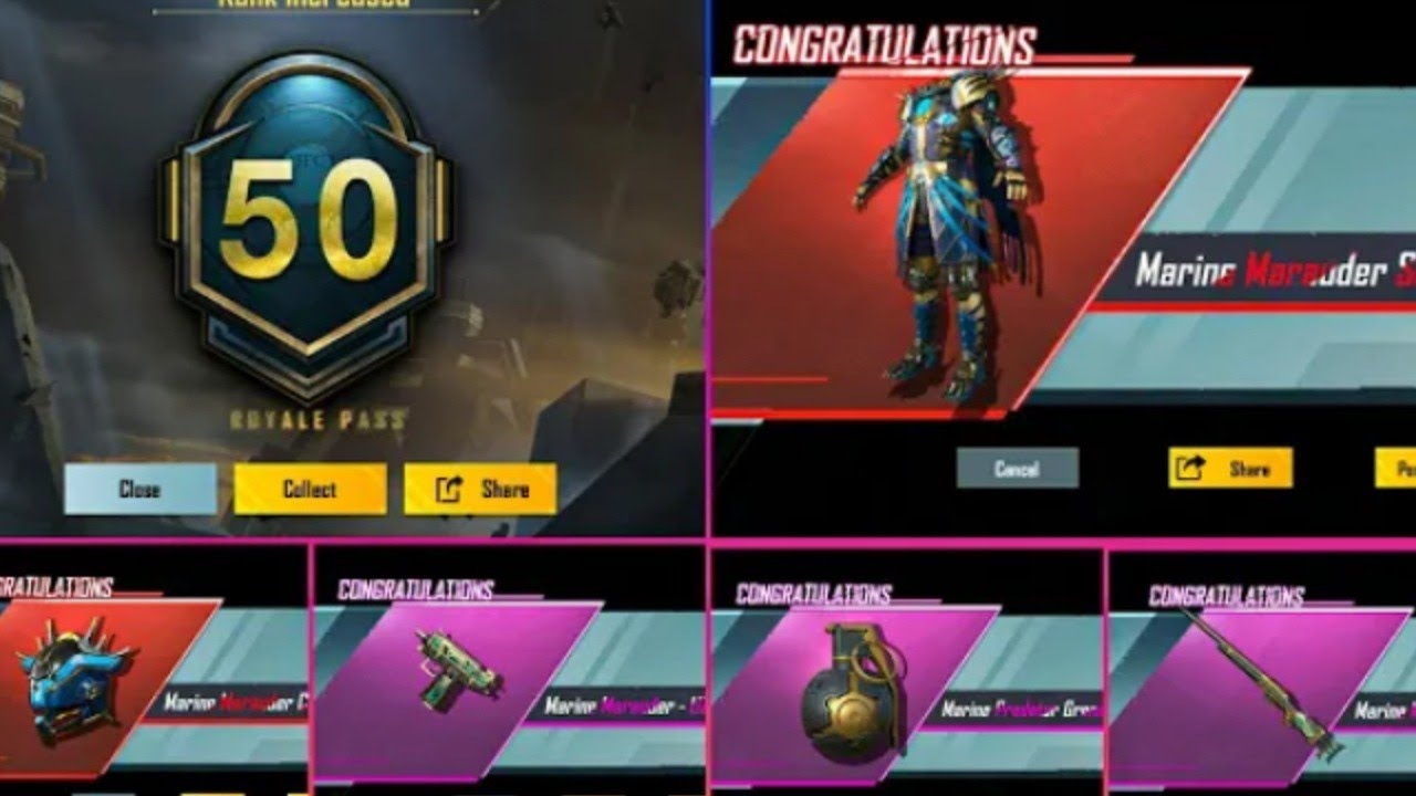 Evil max out this season royal pass m2 - YouTube