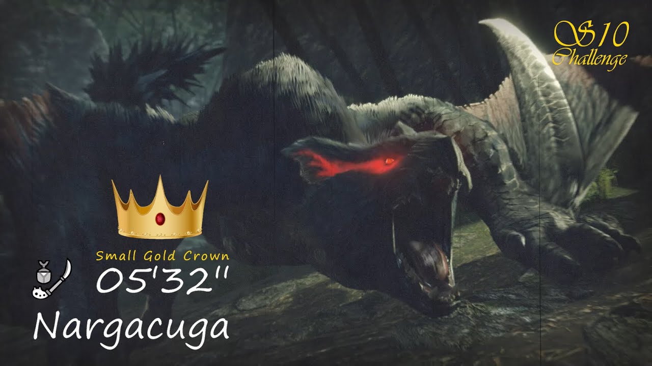 Nargacuga (05'32'') [Small Gold Crown] - S10 Challenge | Insect Glaive ...