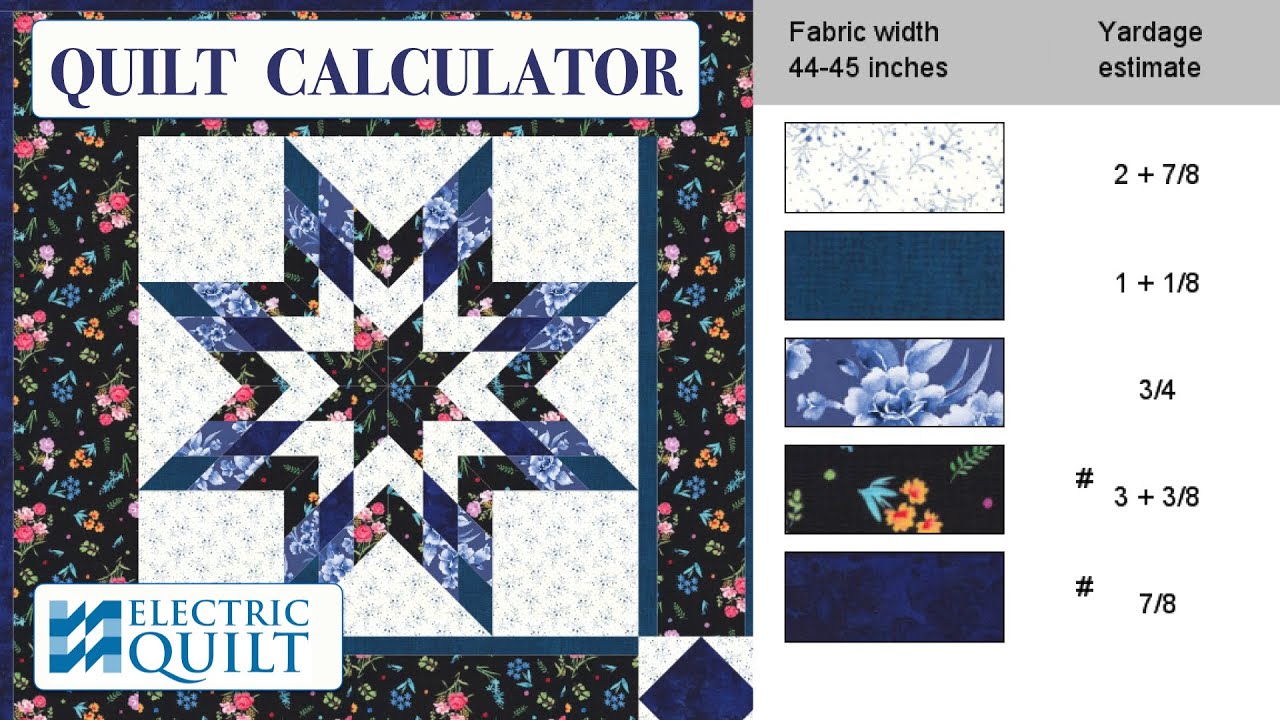 How to Calculate Quilt Fabric Yardage with EQ8 - YouTube