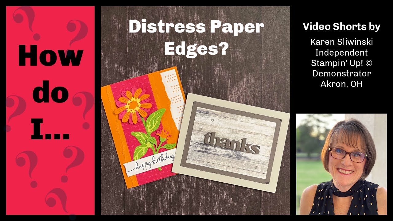 How Do I Distress Paper Edges - YouTube