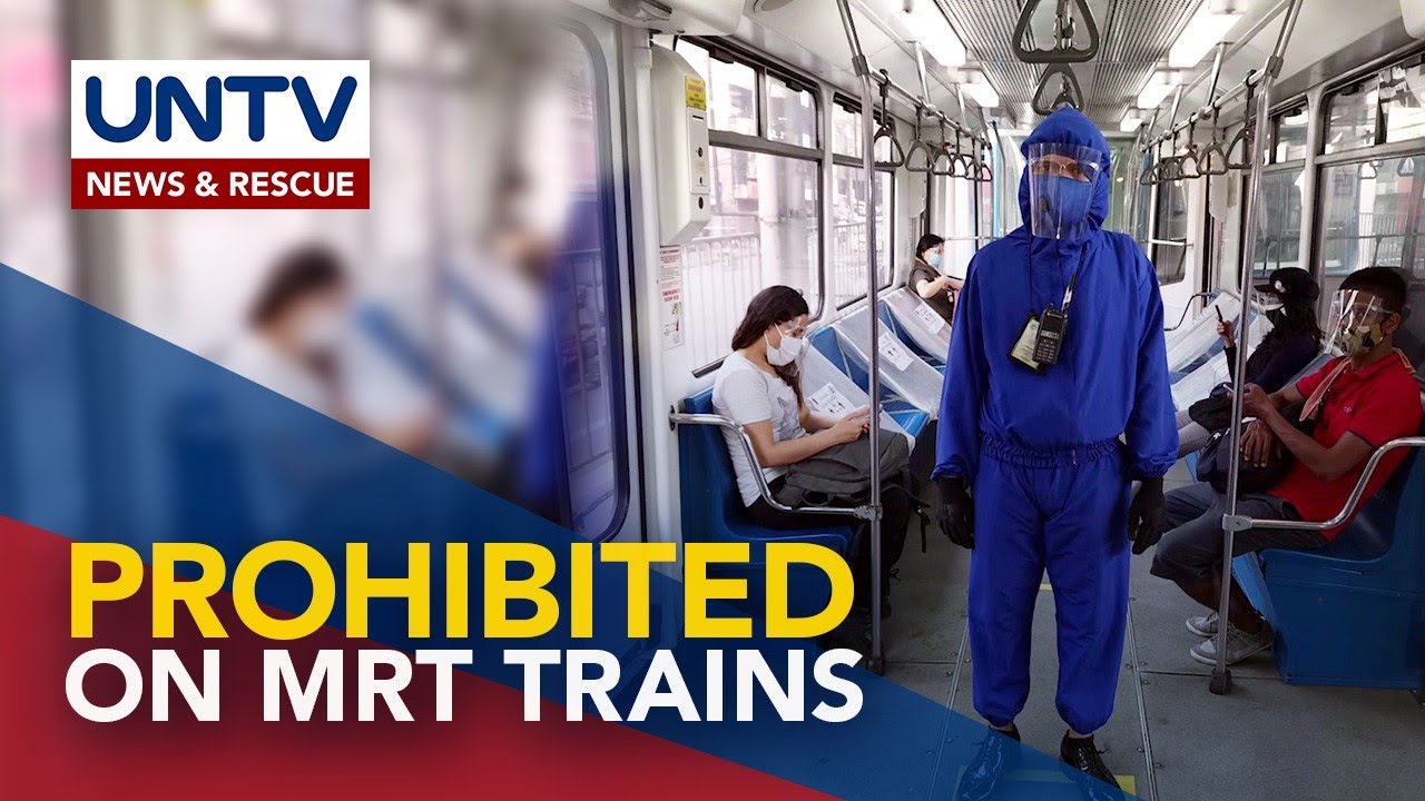 TAKE NOTE: Removal of face mask and face shield, prohibited on MRT ...