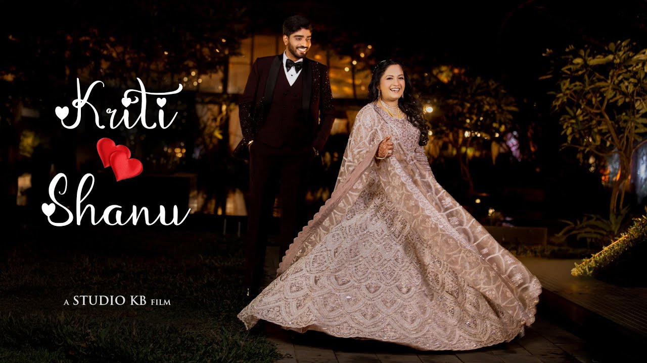 BANGALORE RECEPTION FILM | STUDIO KB | KRITI x SHANMUGA | KBL SAARANG KARNATAKA | - YouTube