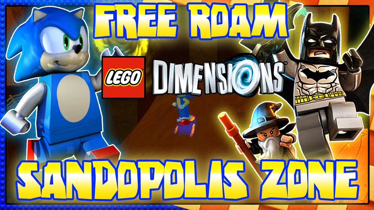 ABM: Lego Dimensions Sonic Level Pack FREE ROAM & Sandopolis Zone - YouTube
