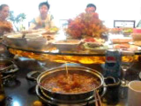 Hot Pot Rotating Table - YouTube