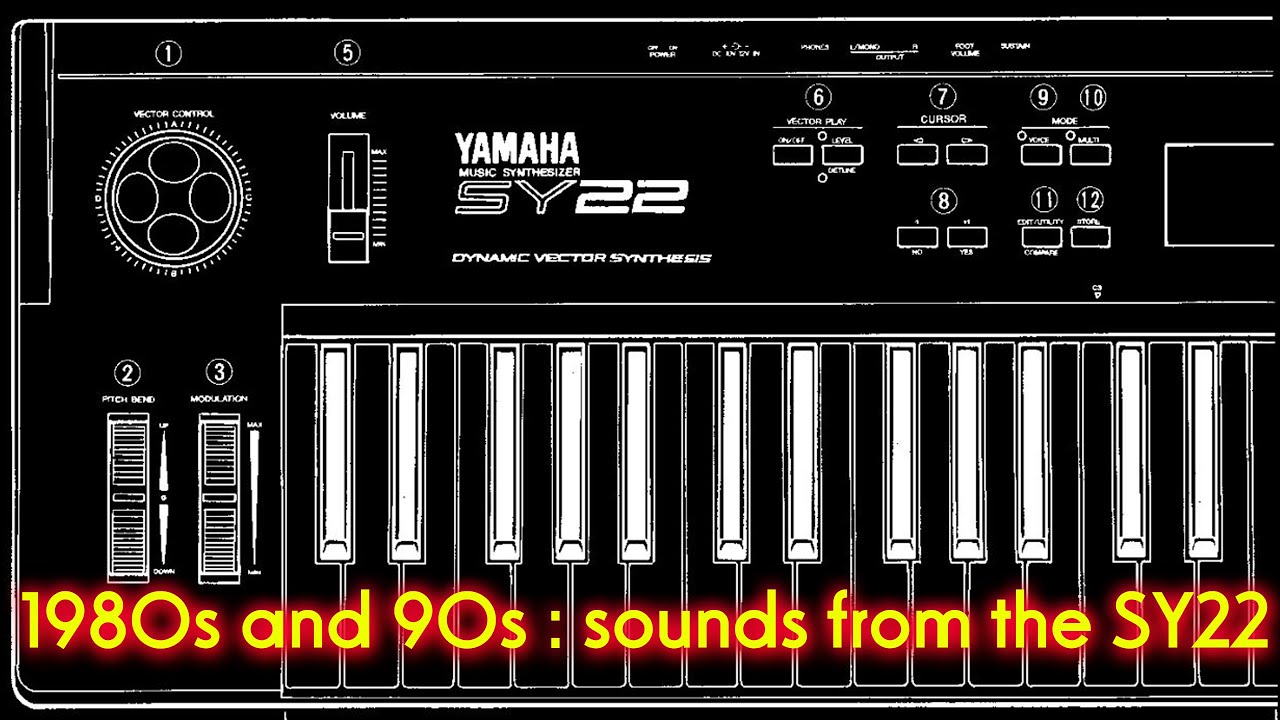 1980s and 90s sounds from the Yamaha SY22 - YouTube