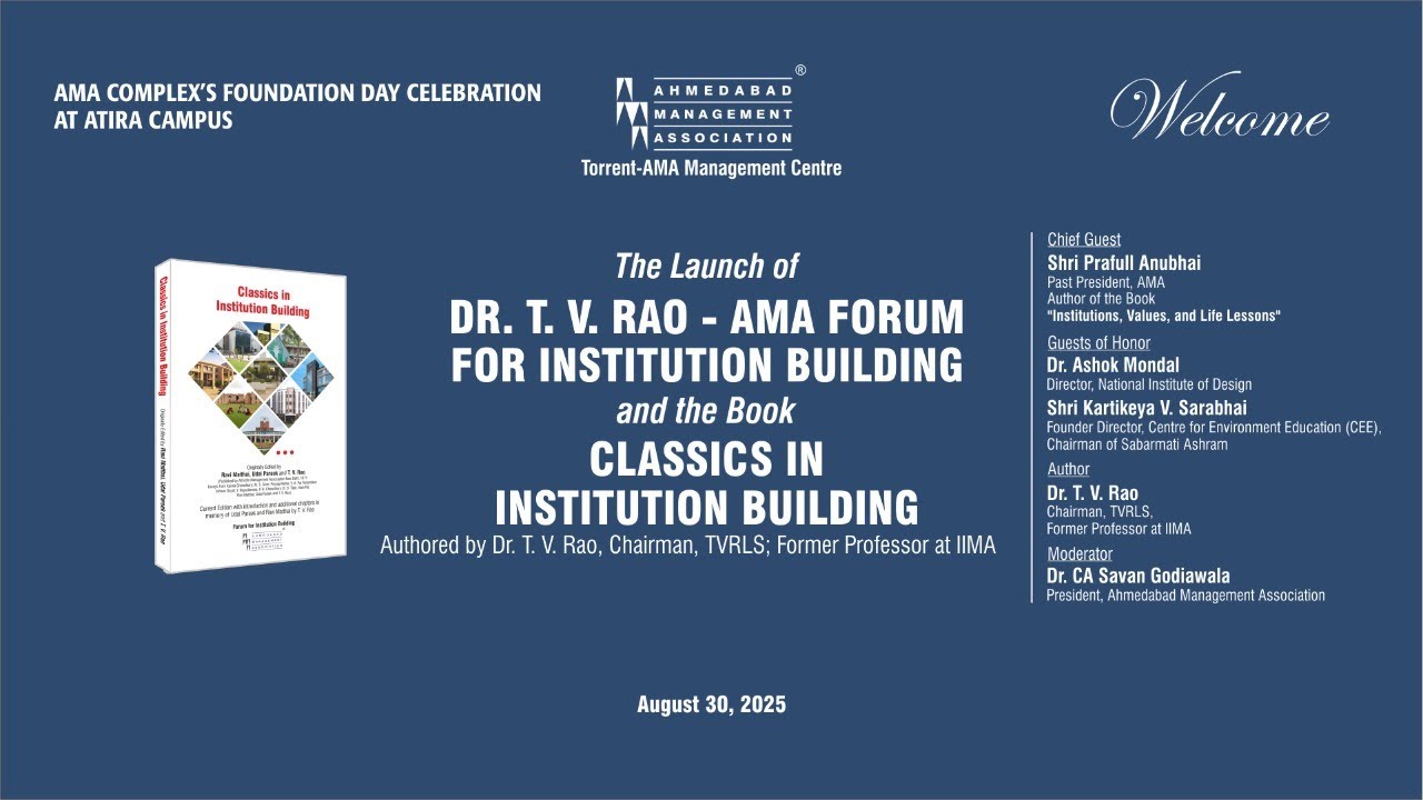 AMA Complex's Foundation Day Celebration at ATIRA Campus on August 30 ...
