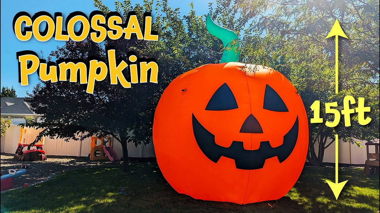 2024 Menards 15ft Colossal Inflatable Pumpkin - YouTube