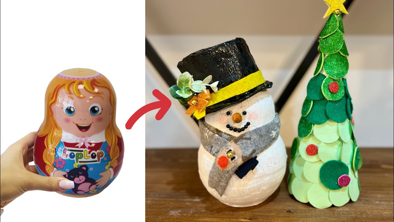 DIY☃️The Birth of a Snowman with Recycled Art 🎄☃️ - YouTube