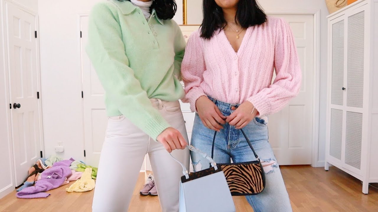 10 COLORFUL OUTFIT IDEAS | an almost spring lookbook - YouTube