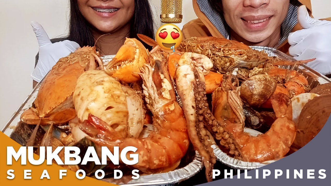 #02 - SEAFOODS MUKBANG - Philippines ( MaDy Eating Show ) - YouTube