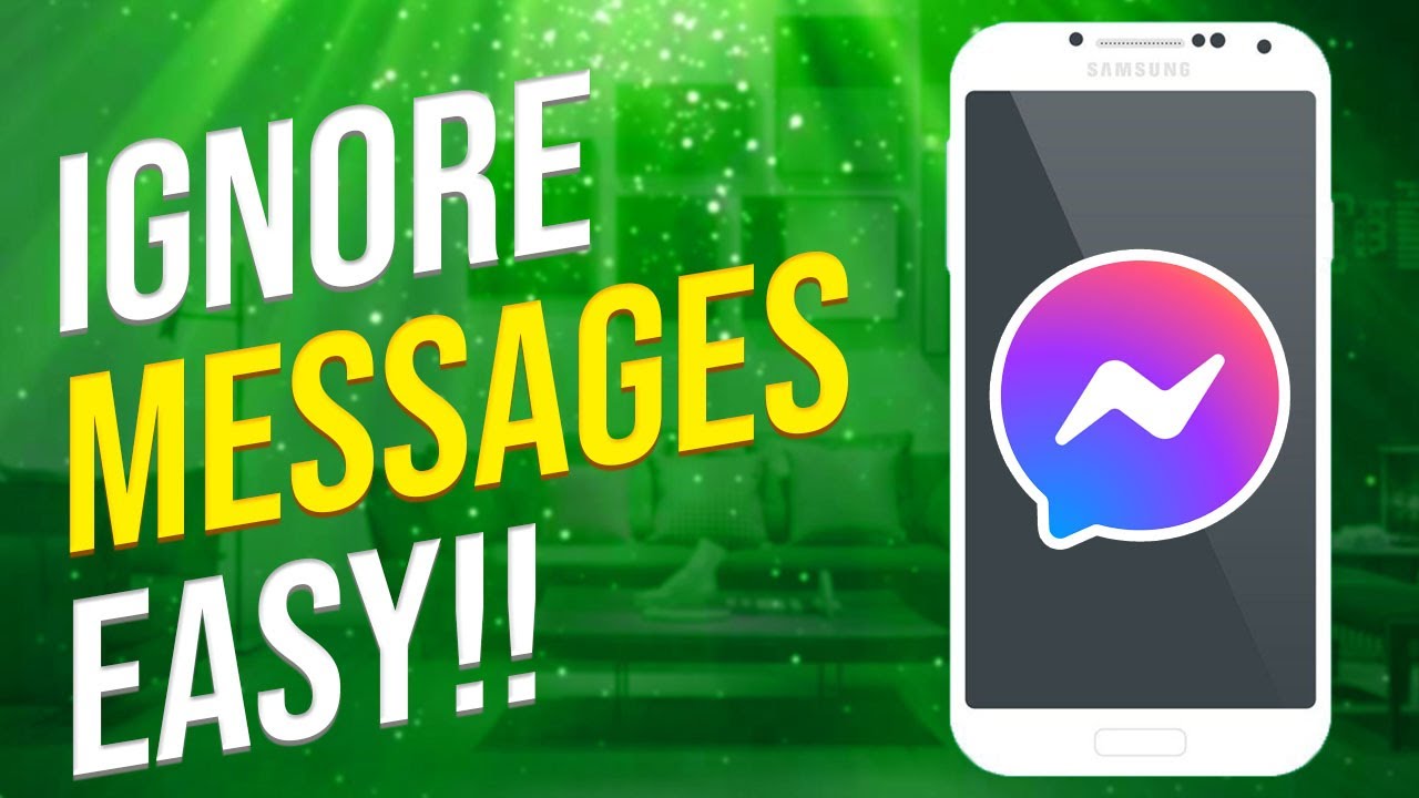 How To Ignore Messages On Messenger (2023) - YouTube