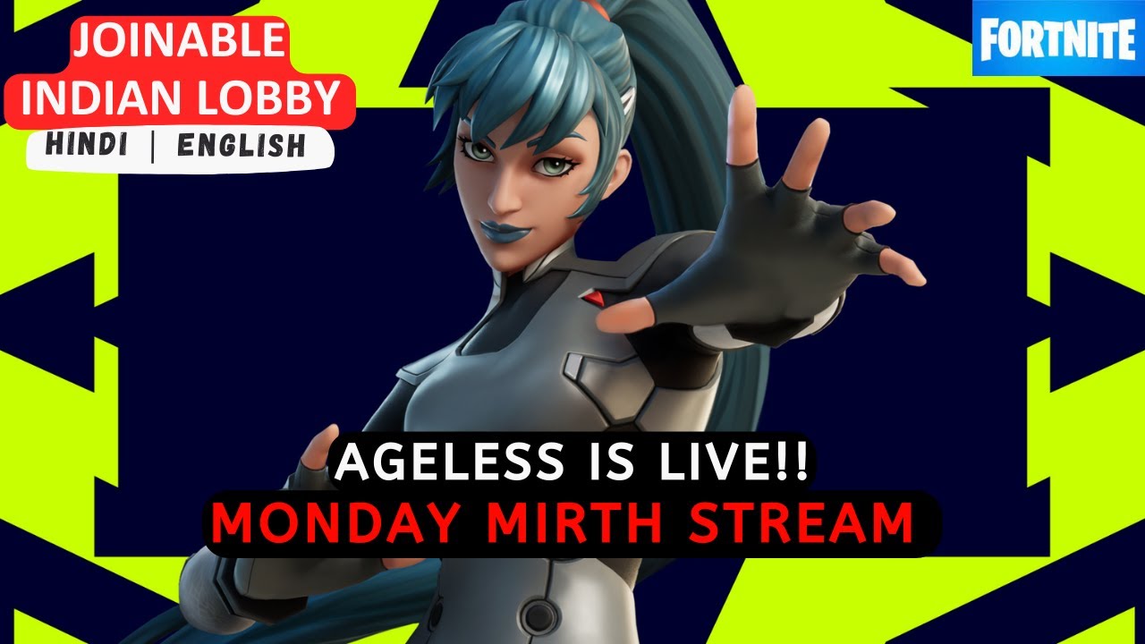 🔴LIVE! - Monday Mirth Fortnite India Stream | Joinable Lobby | Hindi ...