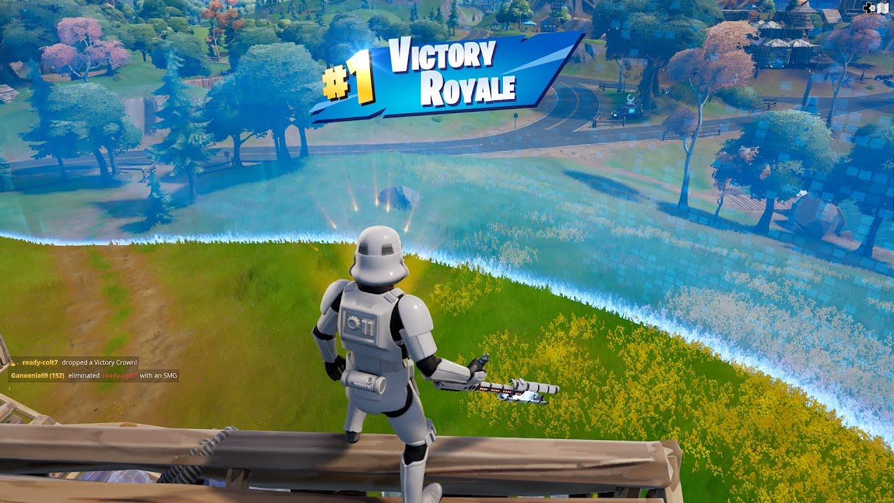 IMPERIAL STORMTROOPER+RIOT CONTROL BATON FORTNITE Solo Gameplay Chapter ...