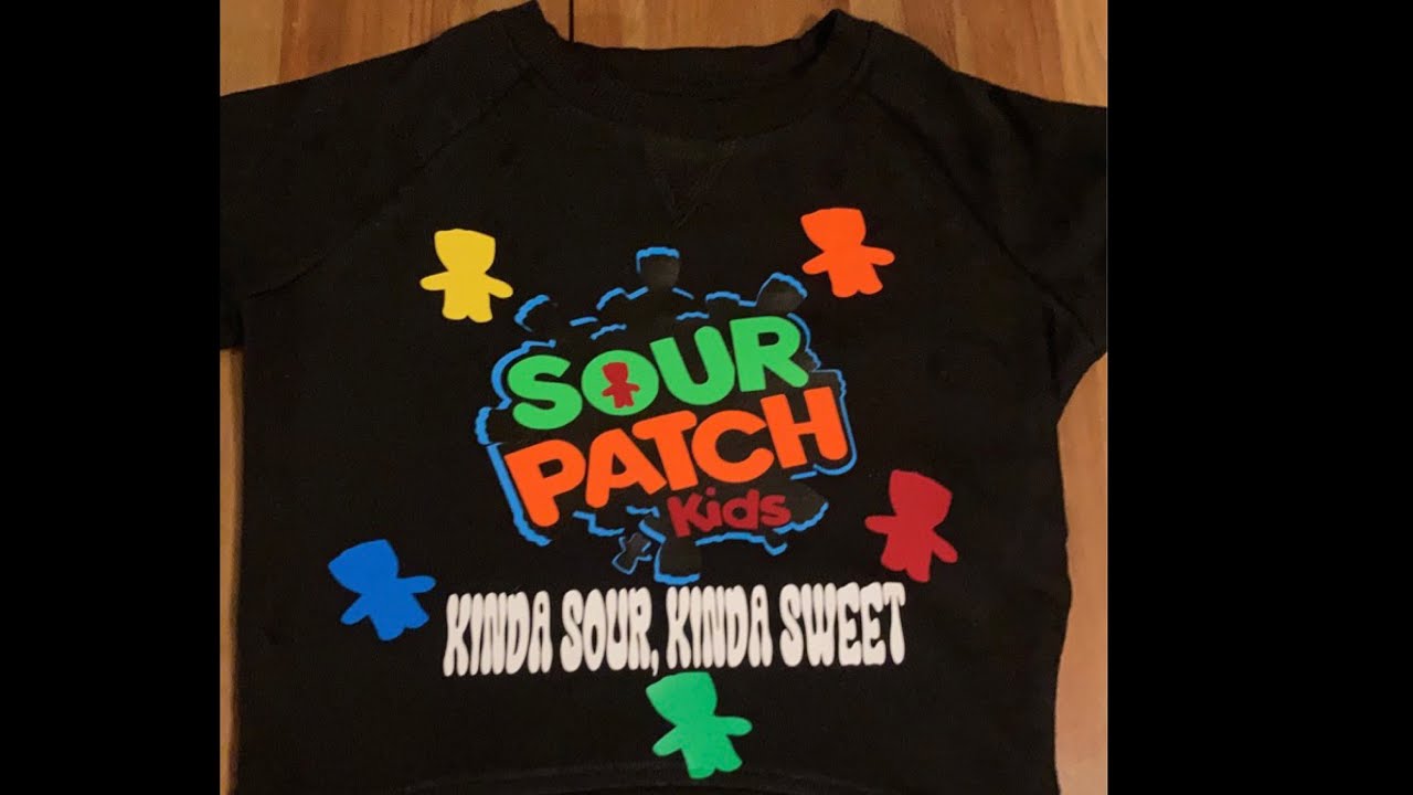 Vinyl A Sweat Shirt l Sour Patch Kids Step By Step - YouTube