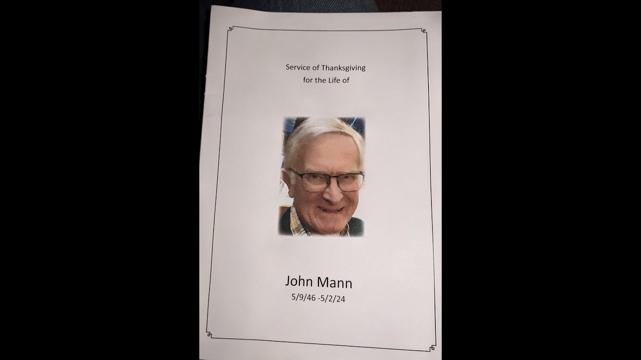 Thanksgiving Service for Dr John Mann - YouTube