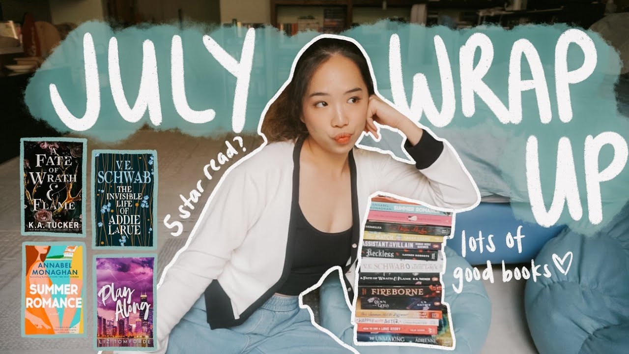 all the 17 books i read in july! my amazing JULY WRAP UP 🥰 - YouTube