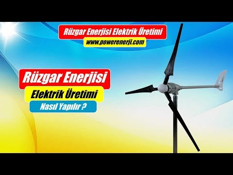 NASIL YAPILIR? Rüzgar Türbini Elektrik Üretimi (Evler, Karavan, Takne Rüzgar Türbini Yapımı )