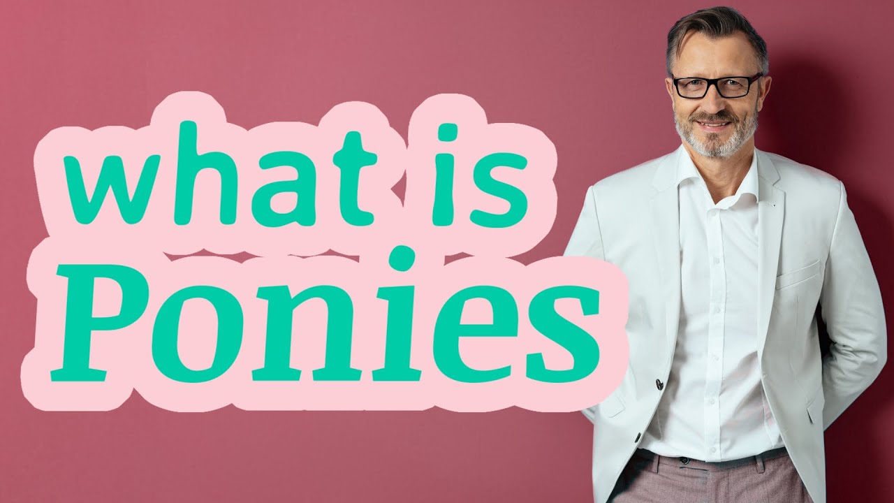 Ponies | Definition of ponies 📖 📖 📖 - YouTube