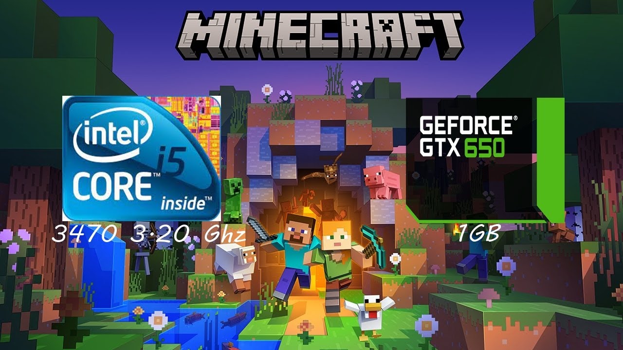 MINECRAFT | Core I5 3470 com Gtx 650 1GB e 8 de RAM | TESTE DE ...