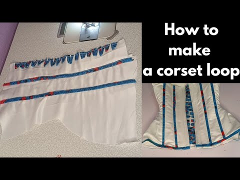 How to make corset loops for beginners - YouTube