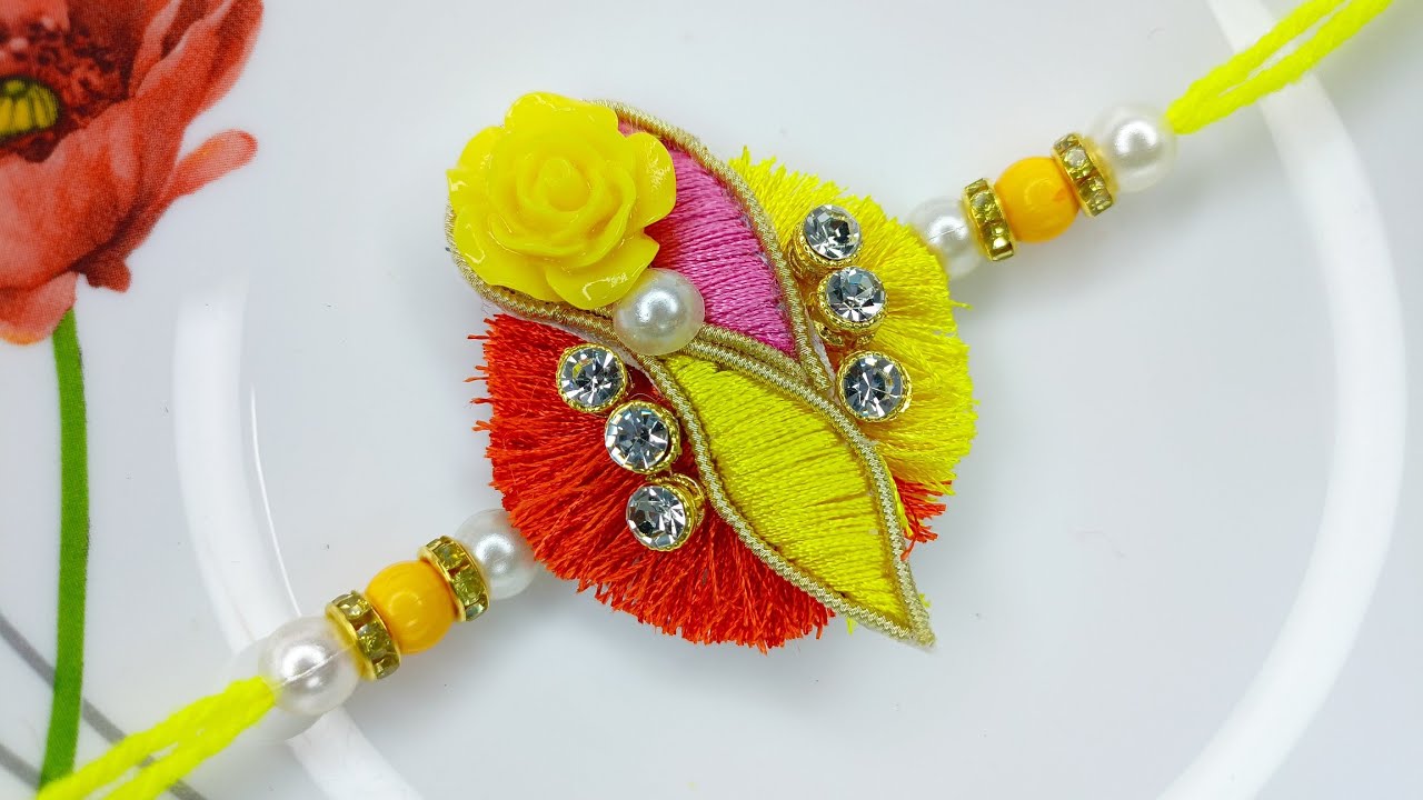 DIY Easy Rakhi/Rakhi Making Ideas /How To Make Rakhi At Home/Home Made ...