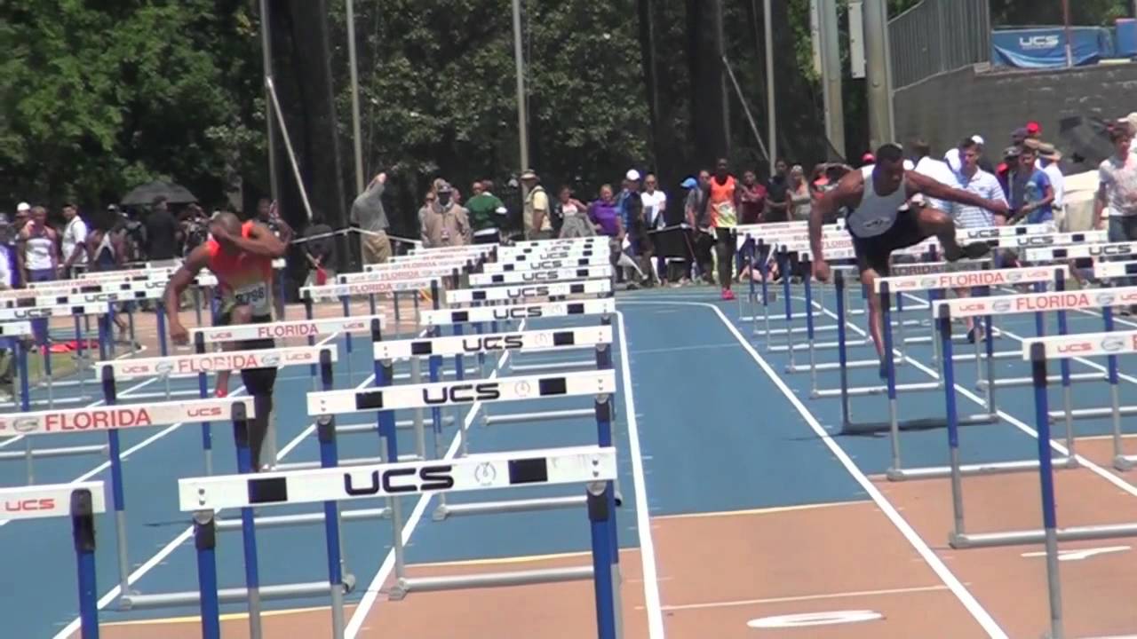 4-7-12 FL Relays Shuttle Hurdle Relay Men's - YouTube