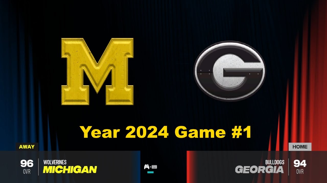 CFB 24 Michigan Wolverines Vs Georgia Bulldogs Year 2024 - YouTube