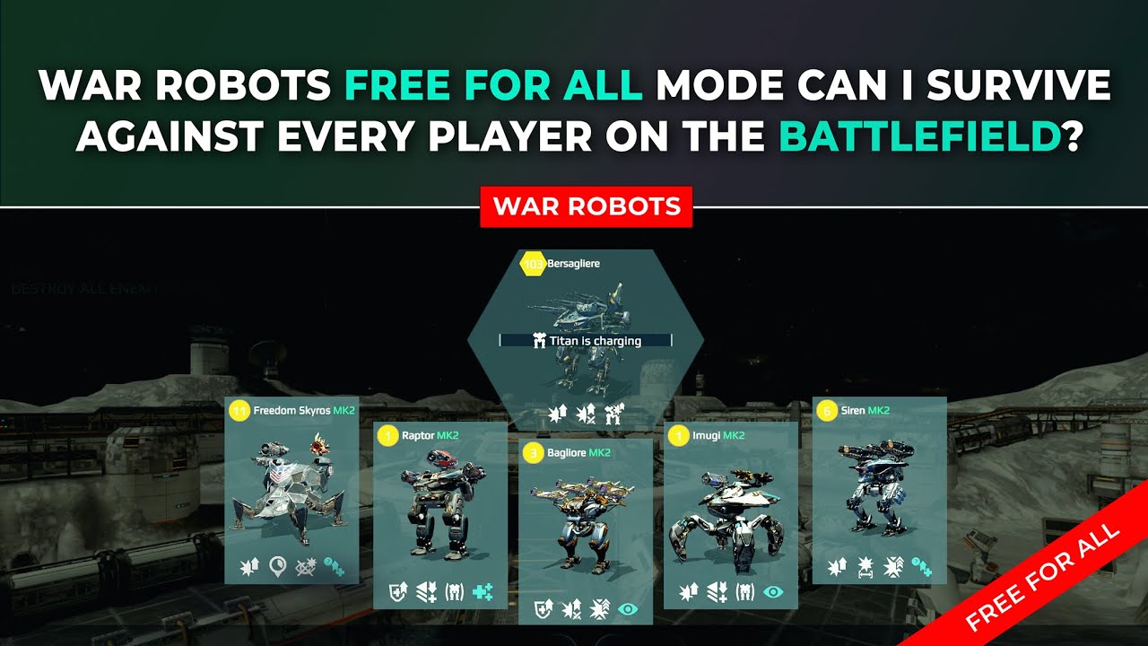War Robots Free For All Mode – Can I Survive Against Every Player on ...