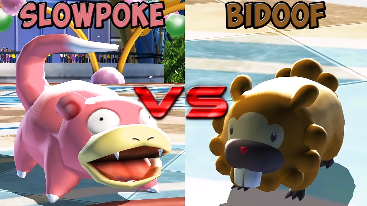 Pokemon battle revolution - Slowpoke vs Bidoof - YouTube
