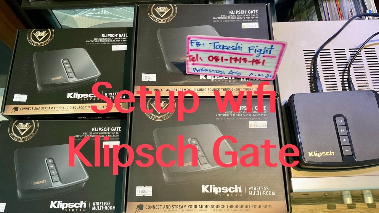 Klipsch Gate setup wifi - YouTube