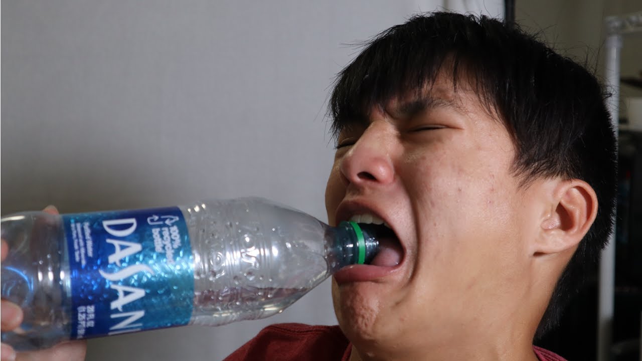 Drinking dasani without puking | My hardest challenge yet... - YouTube