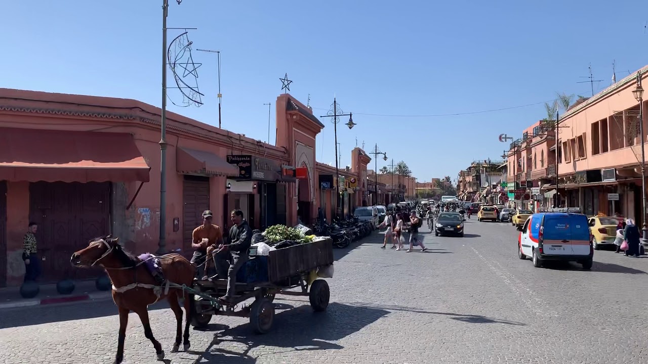 City Street in Marrakech, Morocco - YouTube