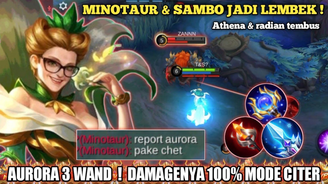 AURORA 3 WAND !! DAMAGE 100% MODE CITER MINO & SAMBO JADI LEMBEK ...