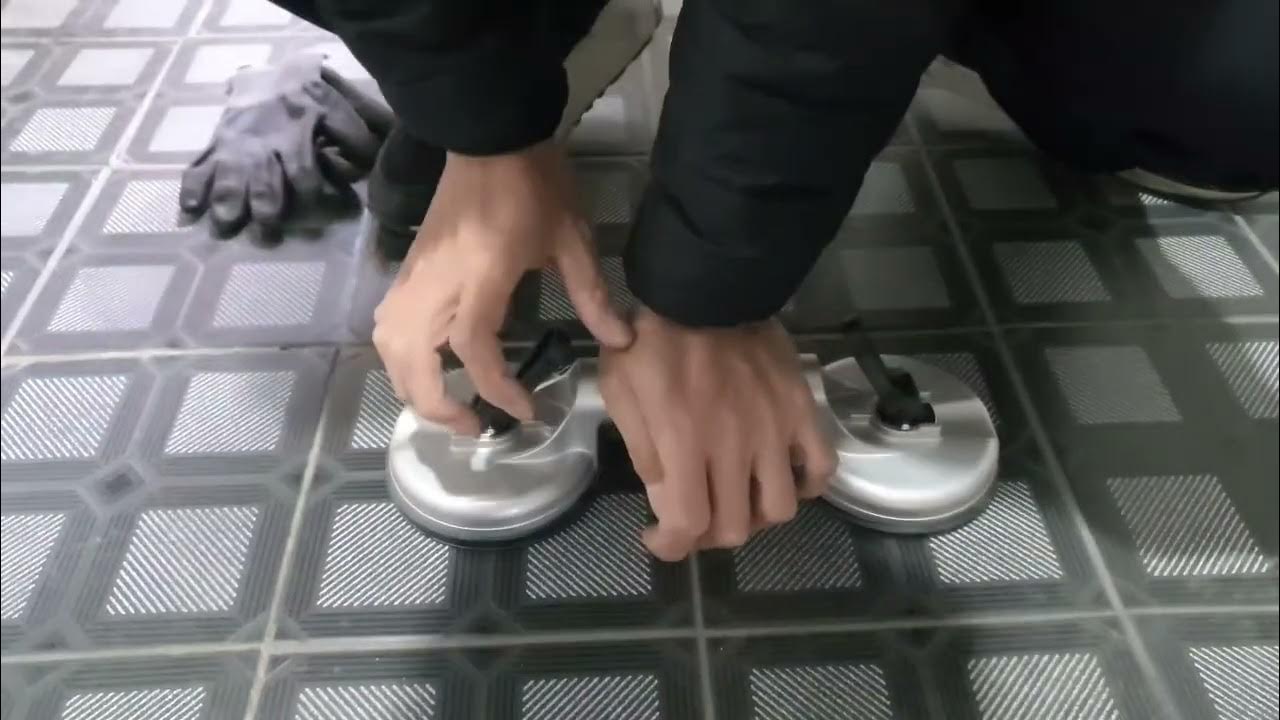 FECA 페카 타일유리흡착기패드 2PC 시연영상 - YouTube