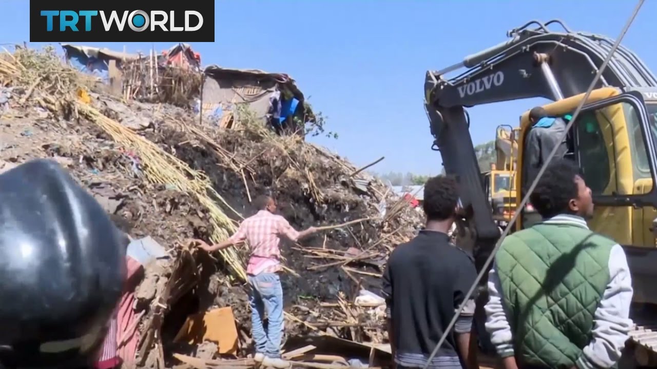 Ethiopia Garbage Landslide: Rescue teams search for survivors in ...