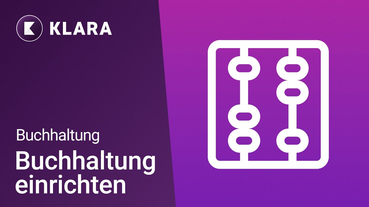 Buchhaltung einrichten | Support | KLARA - YouTube
