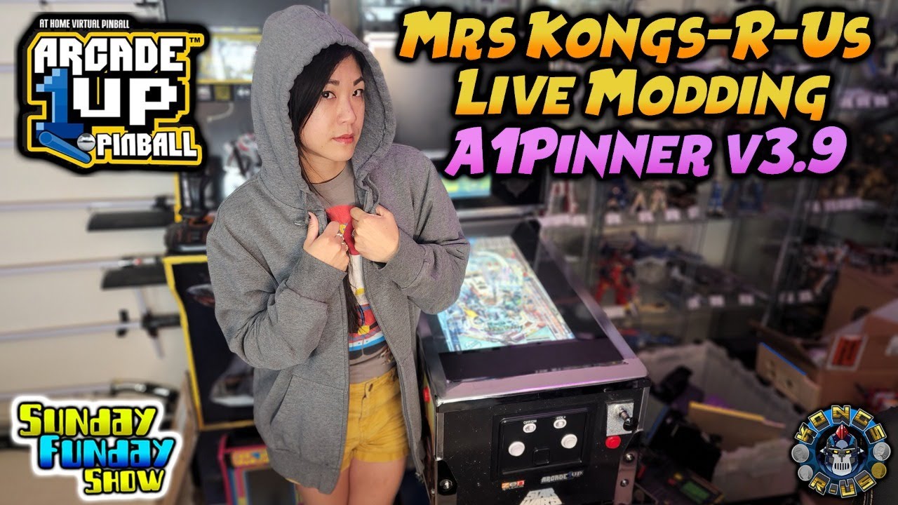 Arcade1Up Pinball Mod Preview - A1Pinner v3.9 LIVE Modding Demo by Mrs ...