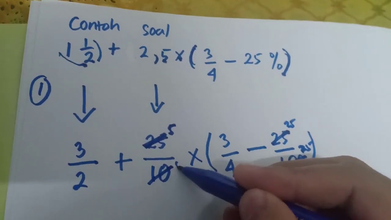 Operasi Hitung Berbagai Bentuk Pecahan - YouTube