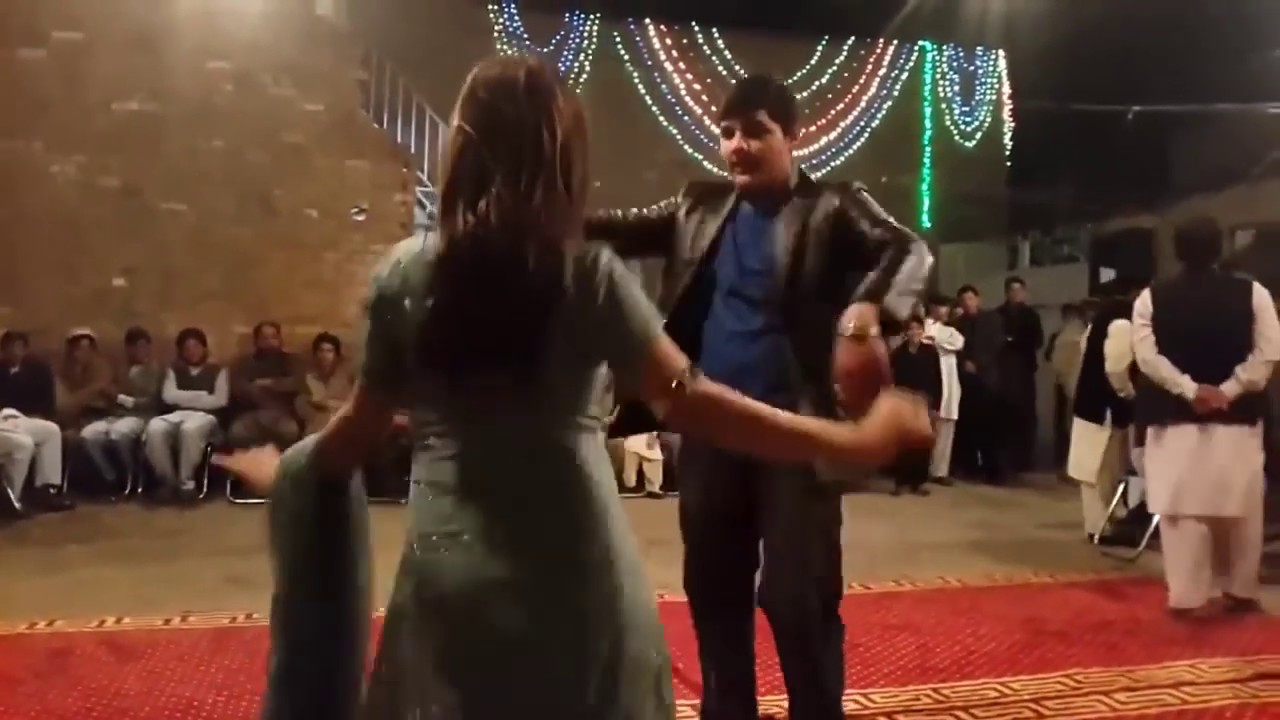 pashto local dance in private program by cute girls and boy - YouTube