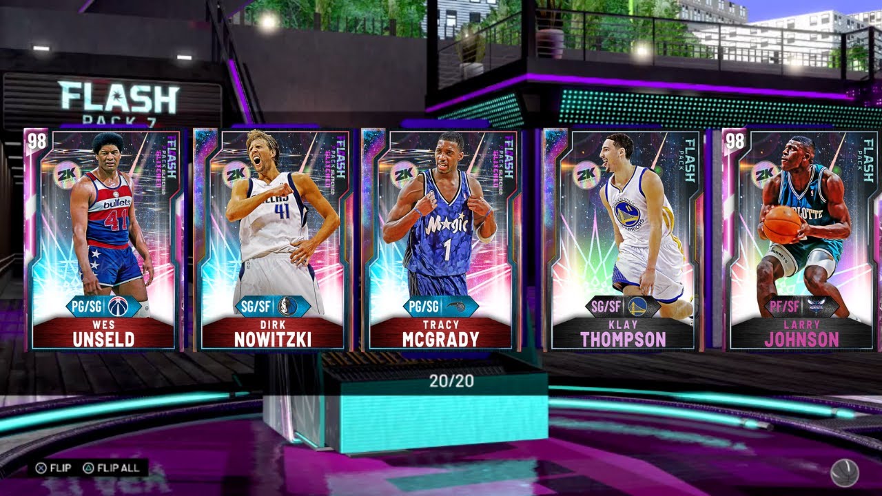 200,000 VC FLASH PACK 7 PACK OPENING IN NBA 2K20 MYTEAM!!! WE PULLED A ...