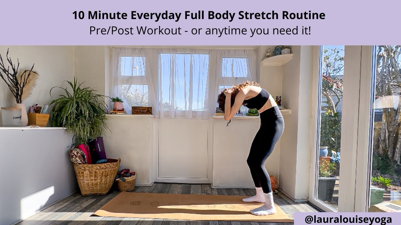 10 Minute Full Body Stretch | Pre-Run, Post-Workout, or Anytime You ...