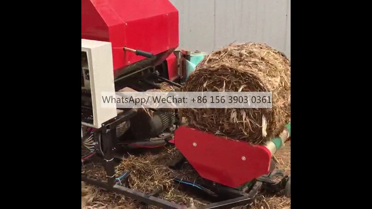 Automatic hay baler and wrapper | mini round silage packing machine ...