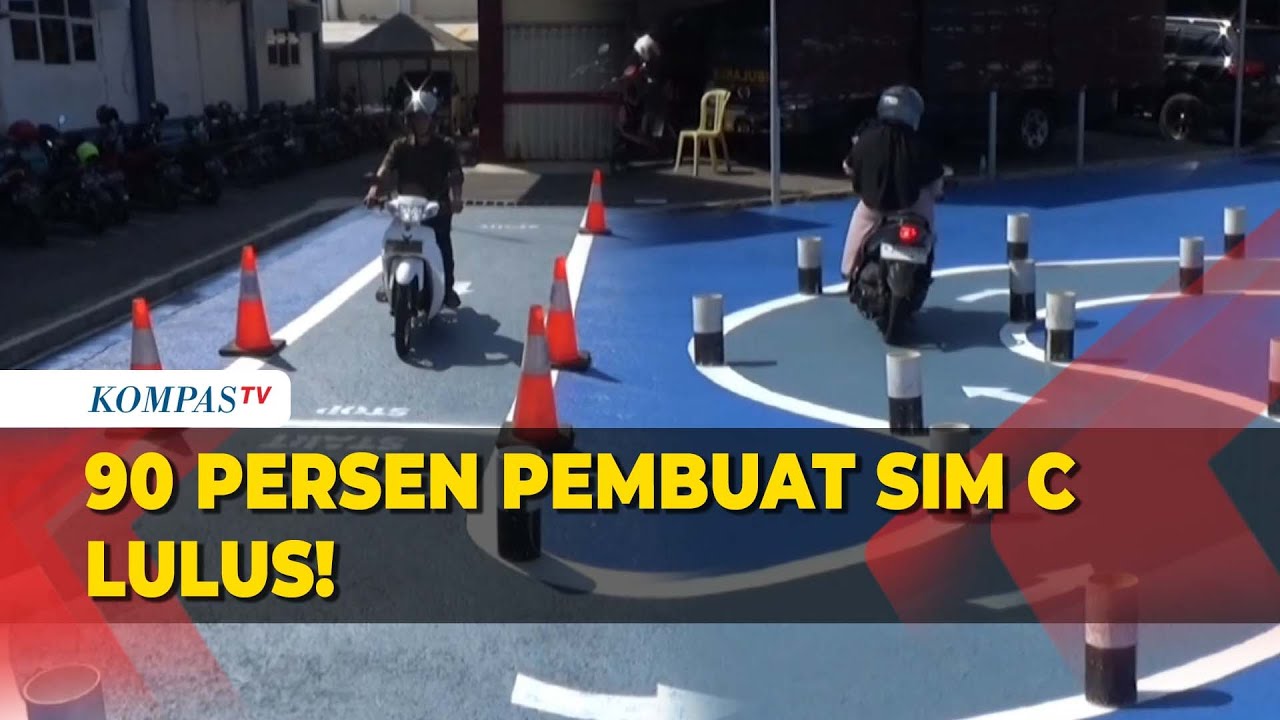 Efek Sirkuit Baru Tes Praktik SIM C Bikin Peserta Full Senyum! - YouTube