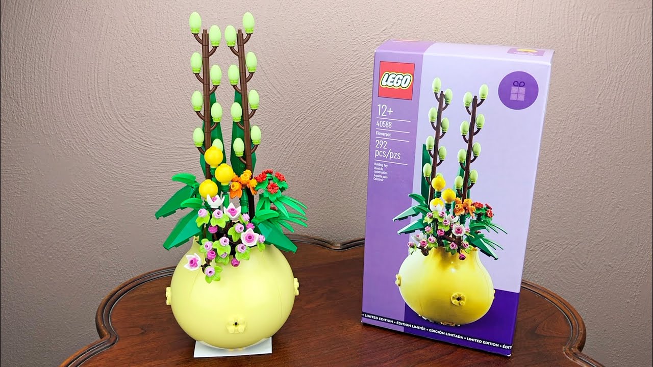 Cute Lego Botanical 40588 Flowerpot 2023 Promotional Flowers Set Quick ...