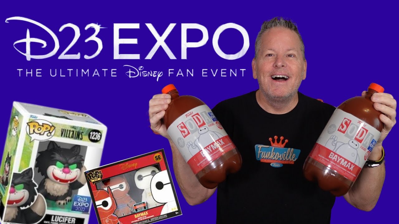 Funko D23 Expo Haul | Baymax 3 Liter Funko Soda - YouTube